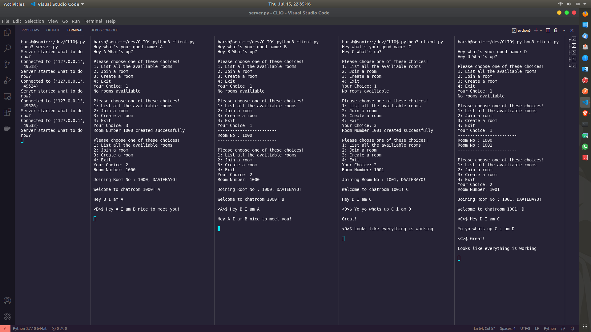 GitHub - decon-harsh/CLIO: A Command Line based chat tool in Python using Socket Programming and ...