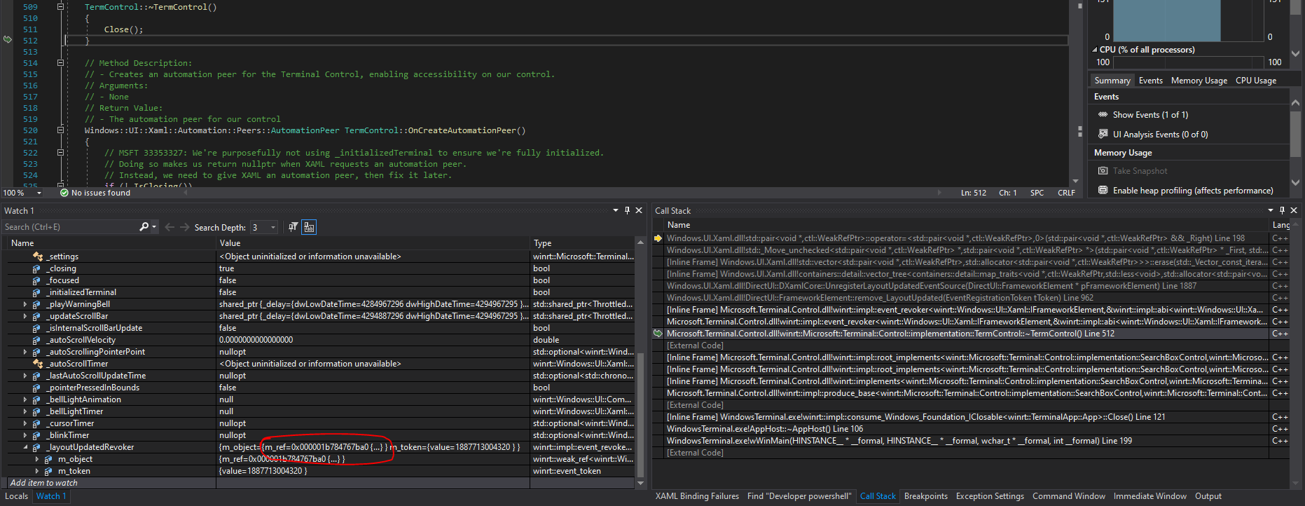 Random crash when closing the terminal AFTER OPENING SUI · Issue #11366 · microsoft/terminal ...
