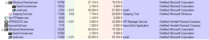 wt ignore env-vars set in the script launching it, due to new "auto reload system env vars with ...