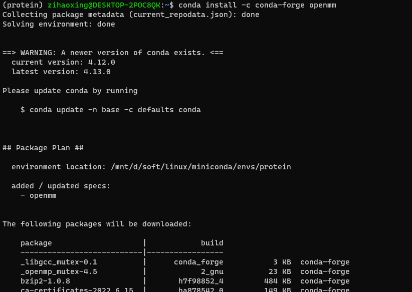 can't install packages in new conda environment except base environment ...