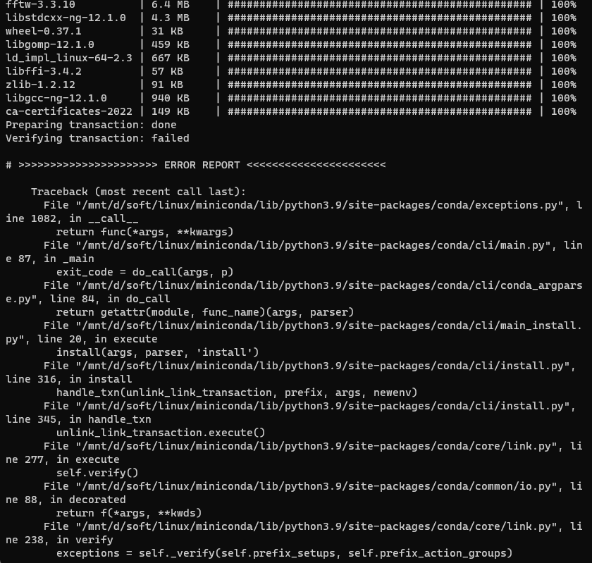 Can t Install Packages In New Conda Environment Except Base Environment