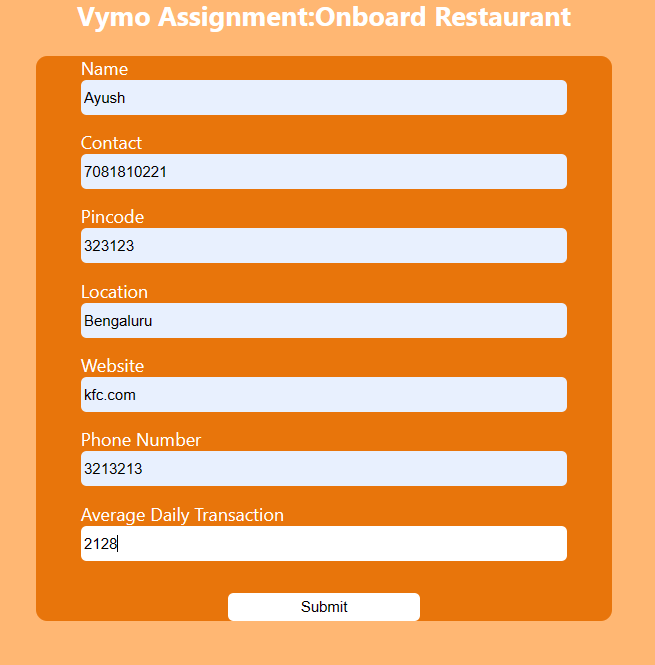 GitHub - ayushmcodes/vymoassignment
