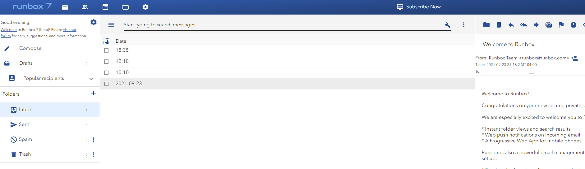 Missing message list when message pane is open · Issue #1087 · runbox/runbox7 · GitHub