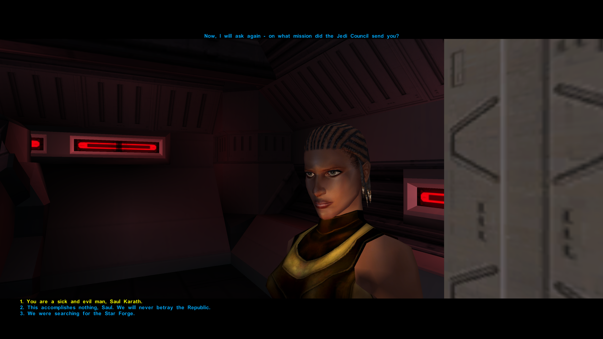 Leviathan - One part of the player's reply options to Saul makes the screen black during the ...