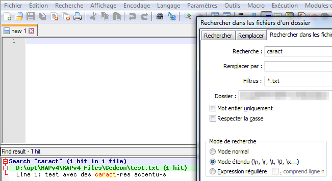 French accented characters in find in files · Issue #7668 · notepad-plus-plus/notepad-plus-plus ...