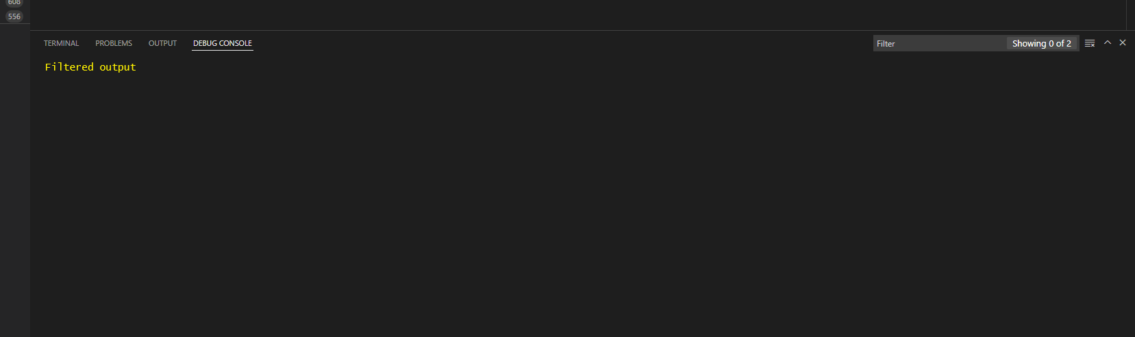 Debug Console Filter is a bit confusing · Issue #142922 · microsoft/vscode · GitHub