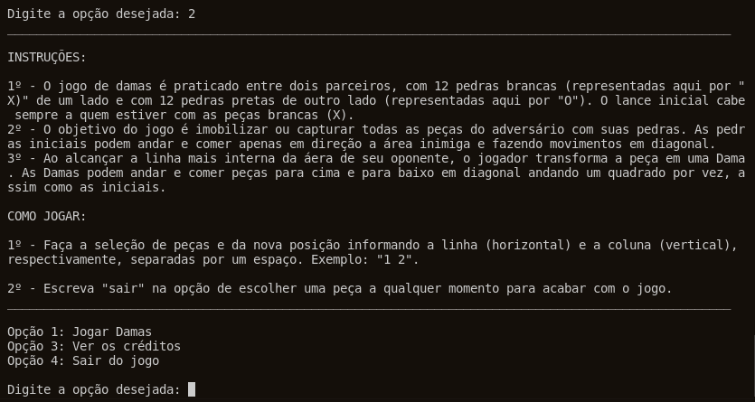 GitHub - RafaelMunizz/Damas_ProjetoFinal: Jogo de Damas em Python no terminal