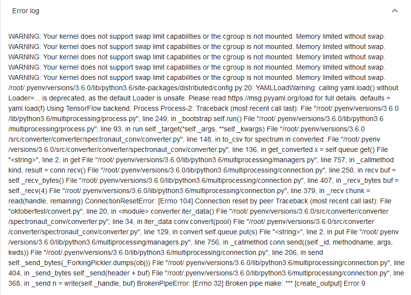 Error When Creating A Prosit Predicted Library · Issue 47 · Kusterlab Prosit · Github
