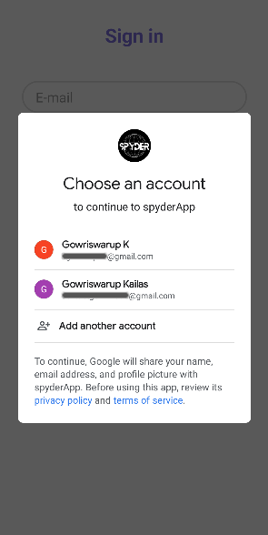 GitHub - gowriswarupk/spyderApp
