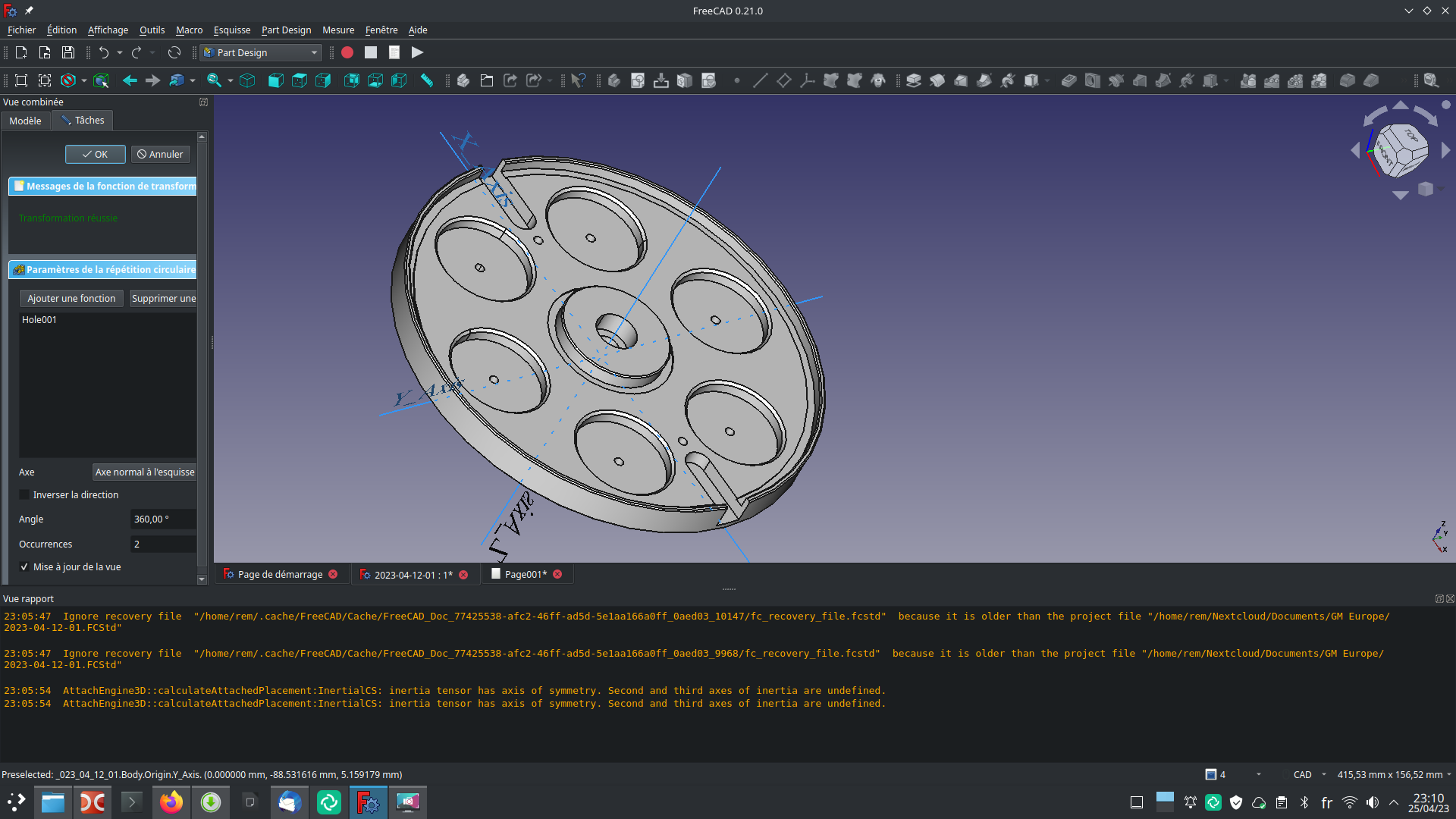 [Issue] Crash on PD pattern · Issue #9378 · FreeCAD/FreeCAD · GitHub
