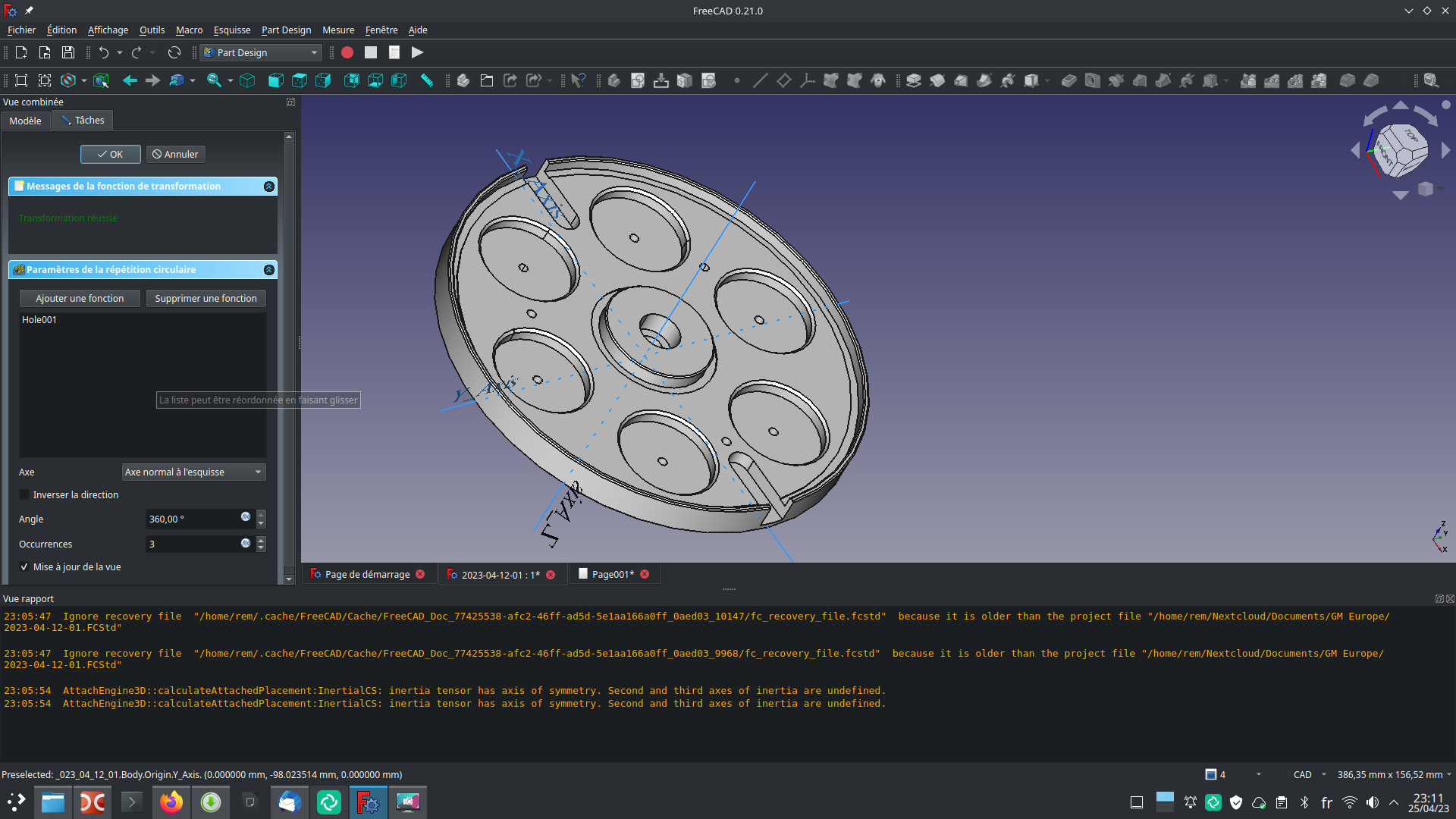 [Issue] Crash on PD pattern · Issue #9378 · FreeCAD/FreeCAD · GitHub