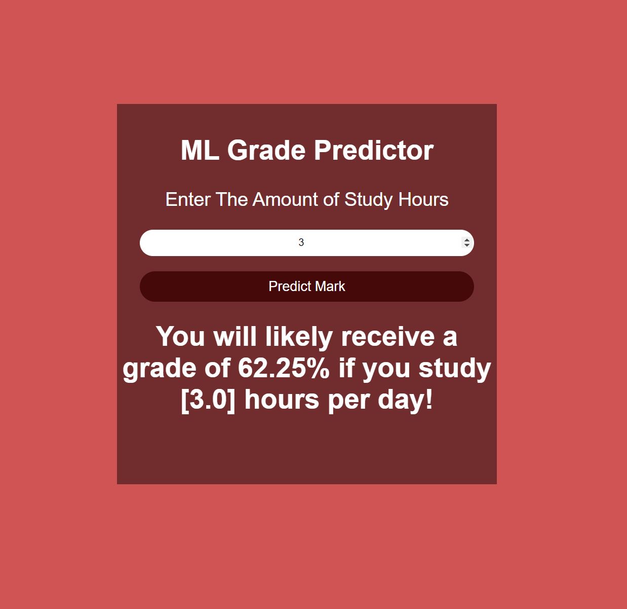 GitHub - shubhangmall/ML-Students-Grade-Predictor: End to end implementation and web interface ...