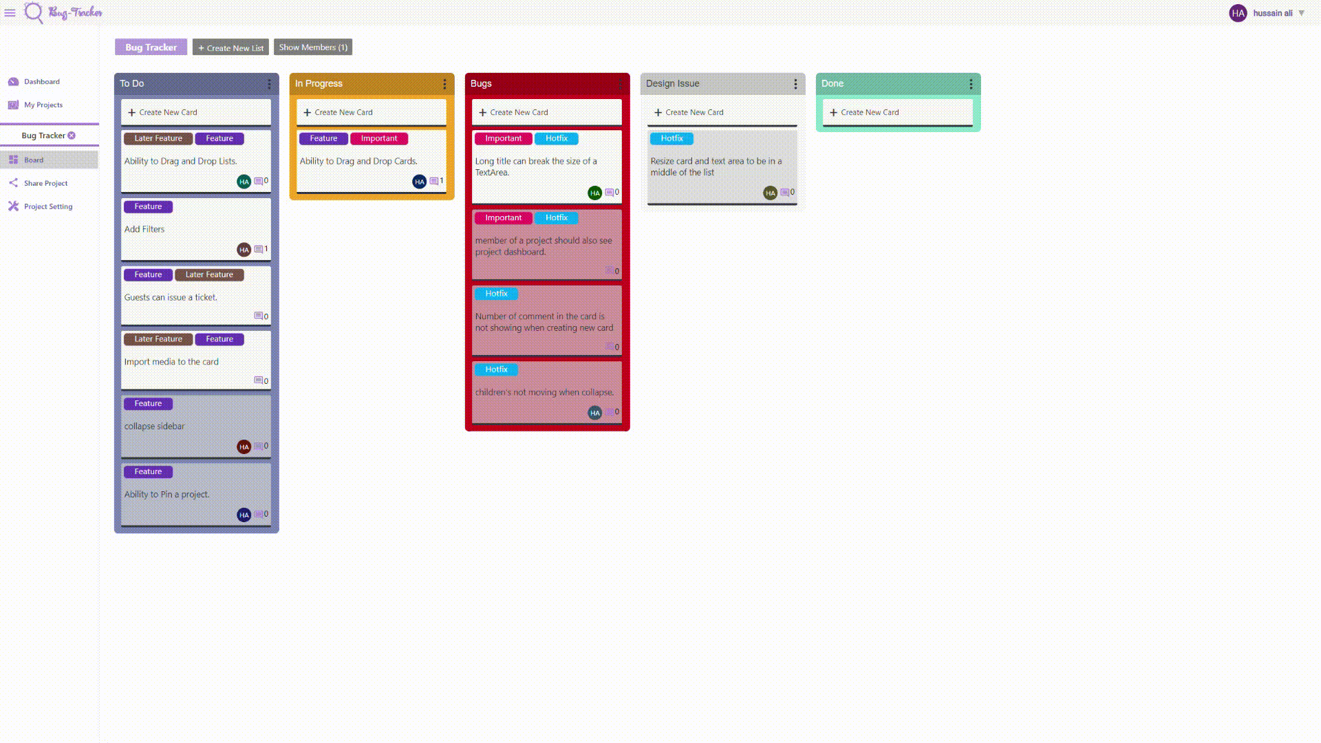 GitHub - HussainAlii/bug-tracker: Bug-Tracker is a task management web ...
