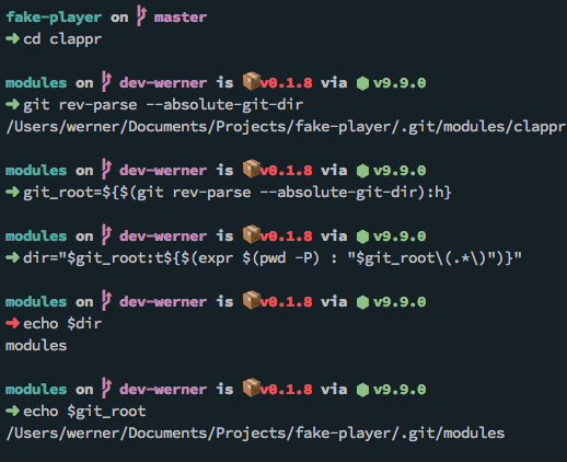 Git submodules only show "modules" as name instead of actual directory · Issue #412 · spaceship ...