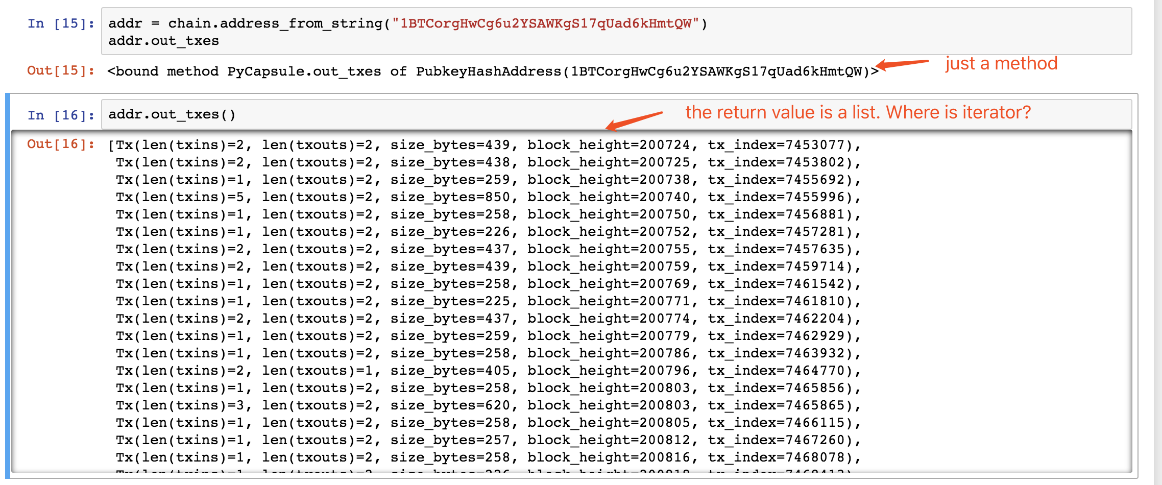 How to use tx iterator? · Issue #186 · citp/BlockSci · GitHub