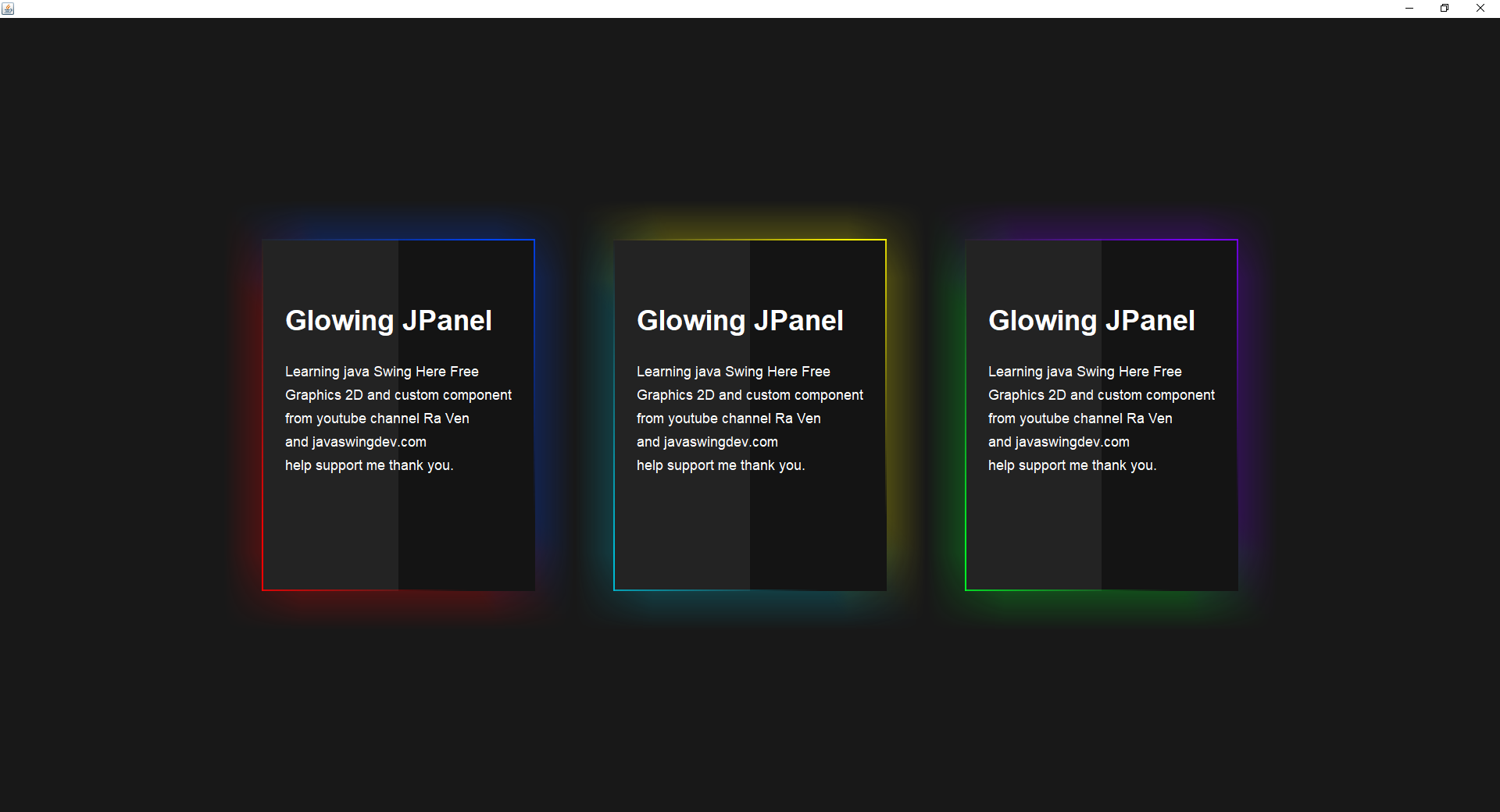 GitHub - DJ-Raven/panel-glowing-gradient