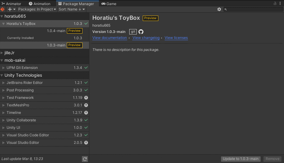 The Package Manager UI is broken in 2020.1.17f1. I can update, but not remove packages. · Issue ...