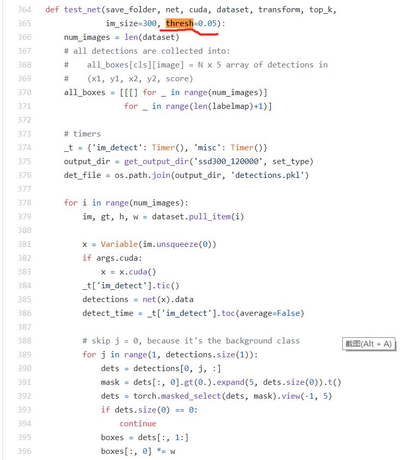 eval.py : Does 'confidence_threshold' in line 43 have effect on the eval result? · Issue #466 ...