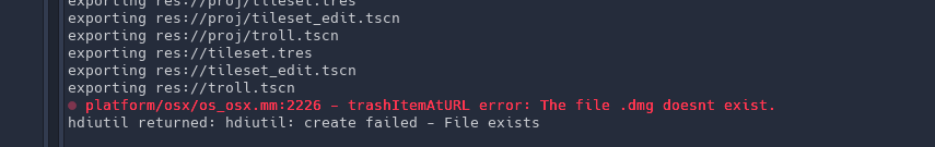 Export Game failed on OSX · Issue #17976 · godotengine/godot · GitHub