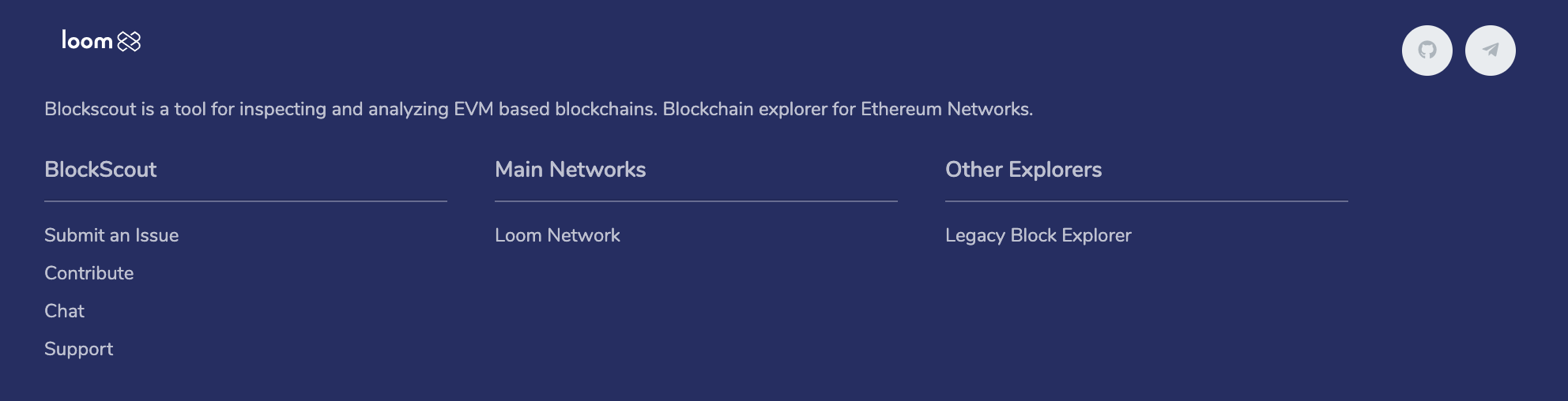 new footer · Issue #10 · loomnetwork/blockscout · GitHub