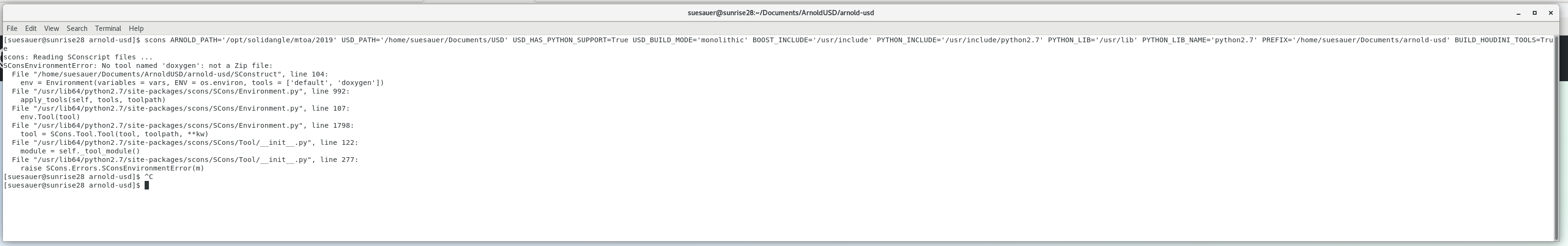 No Tool Named Doxygen Not A Zip File · Issue 91 · Autodeskarnold Usd · Github