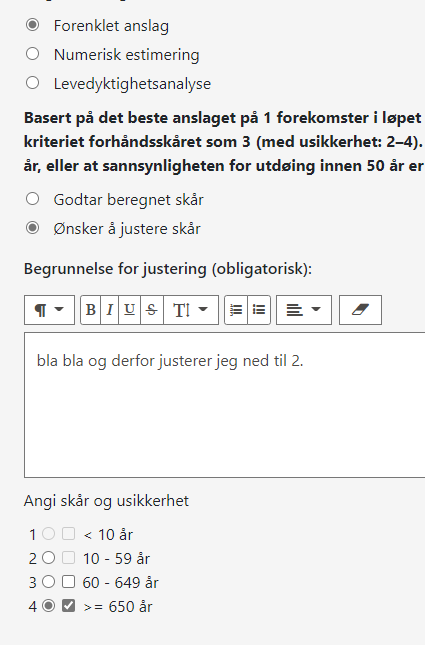 A-kriteriet: Bytting mellom estimeringsmetoder kan påvirke skår feil · Issue #661 ...