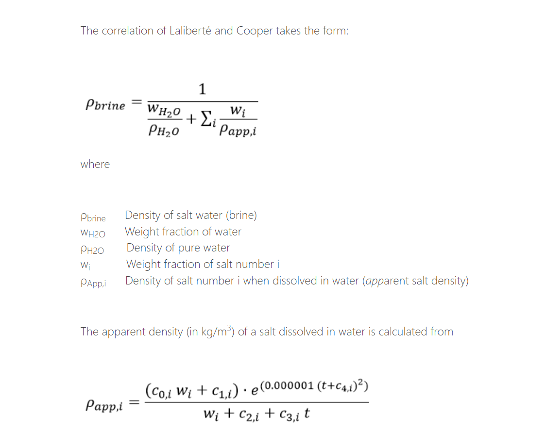 Rackett density Equation or Activity Coeffcients for NaOH - H2O system ...
