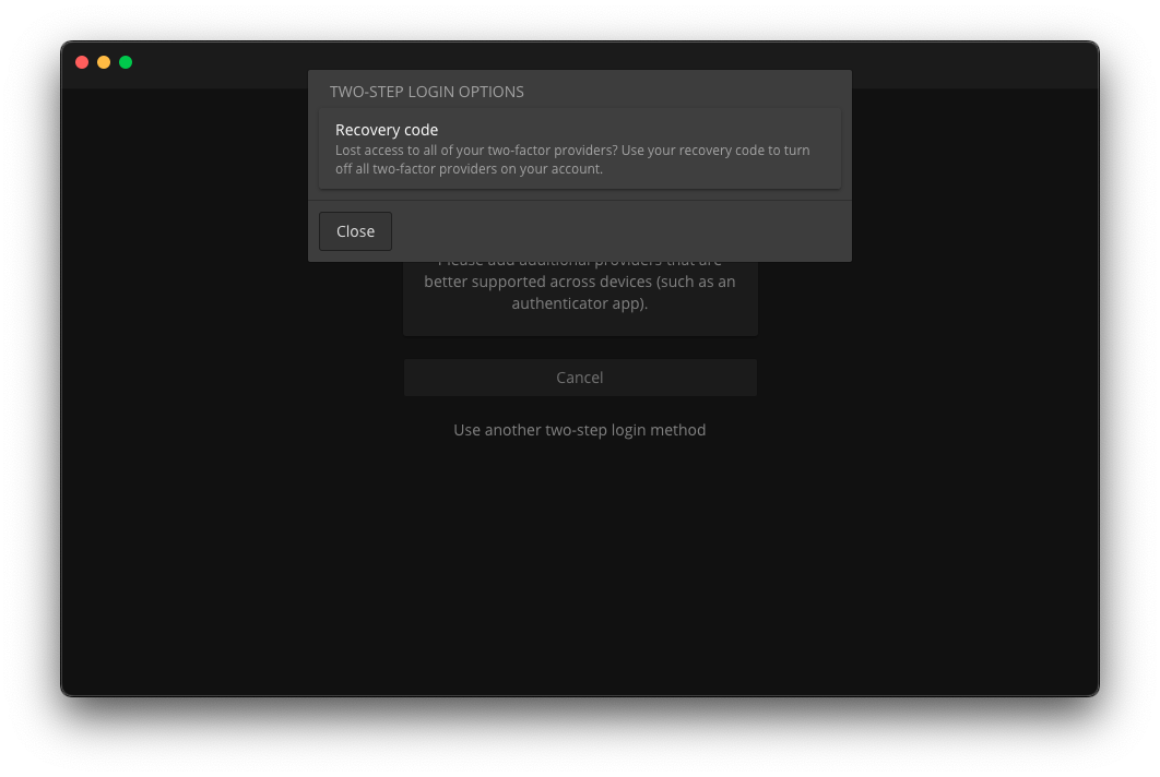 MacOS client: Login Unavailable - can't login without turning off 2FA · Issue #4856 · bitwarden ...
