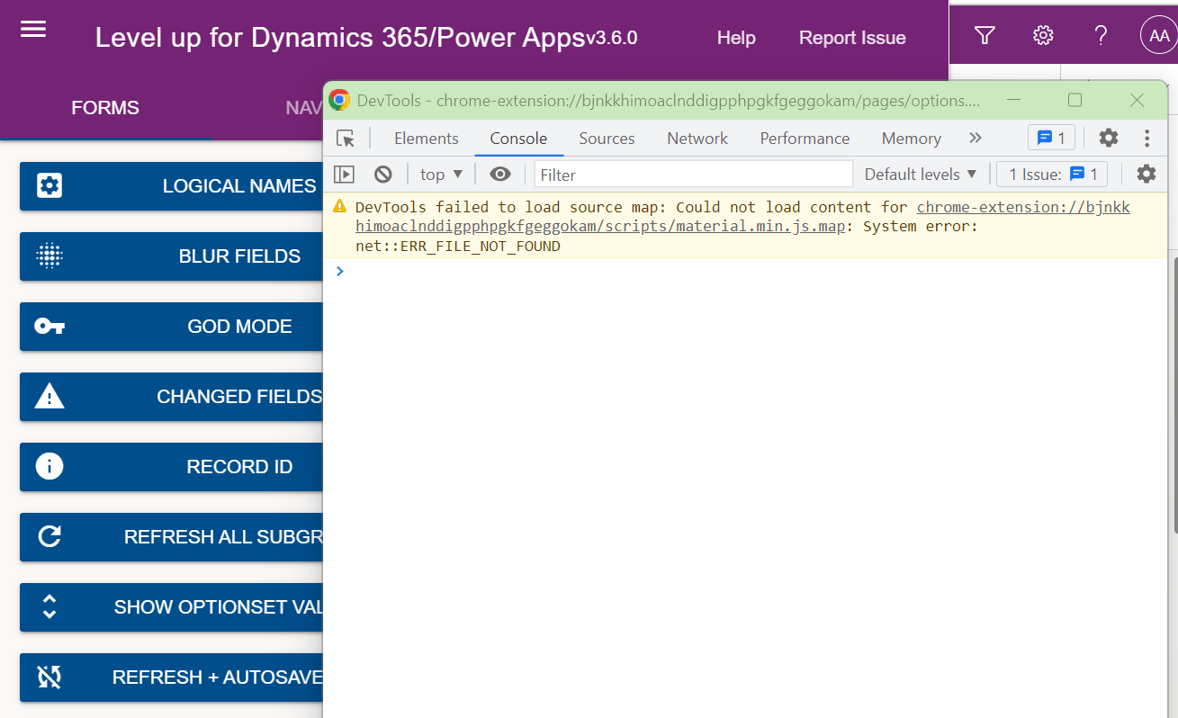 Level Up not opening · Issue #260 · rajyraman/Levelup-for-Dynamics-CRM · GitHub