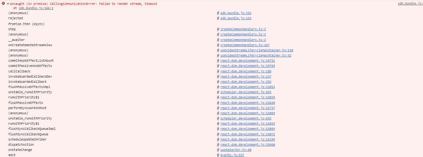 Failed to render stream from remote participant when local client is on a "mobile version ...