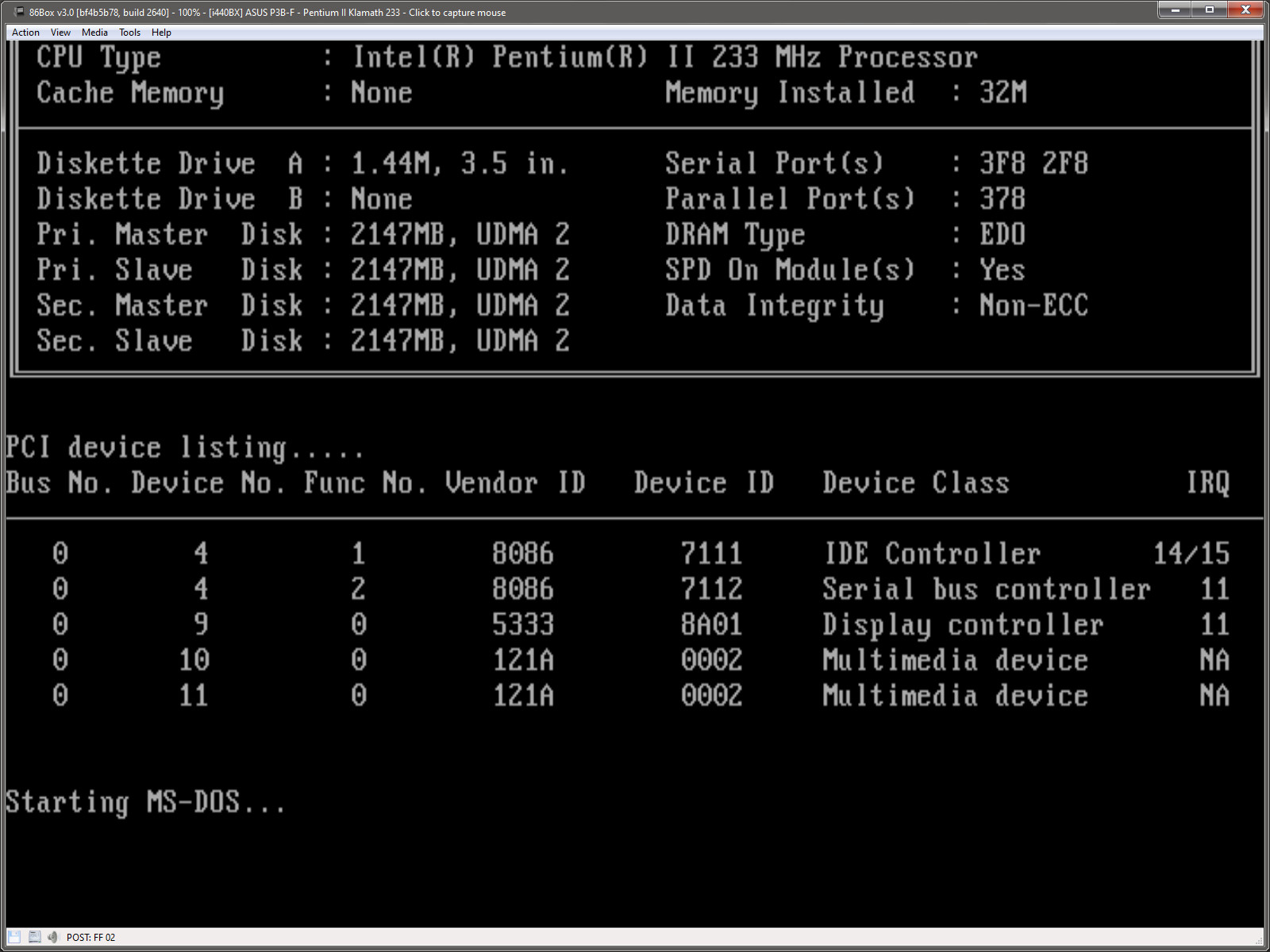 [i440BX] machines hang in build 2640 · Issue #1091 · 86Box/86Box · GitHub