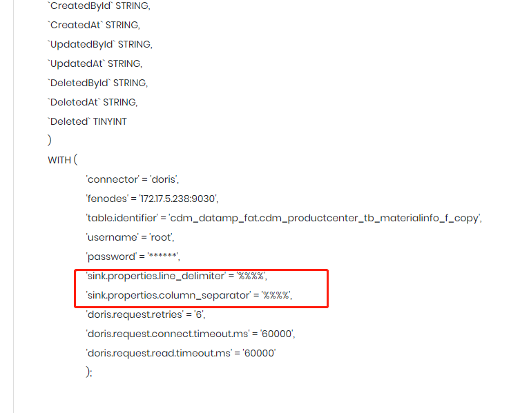 doris-flink-connecter数据换行配置不起作用 · Issue #6550 · apache/doris · GitHub
