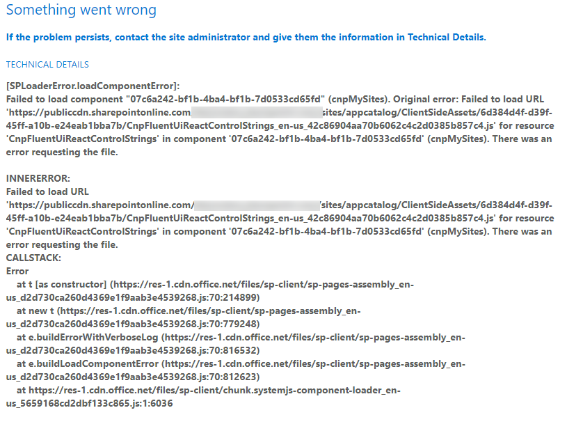 [bug/question] - Since yesterday, All custom webpart crash on several tenants · Issue #8329 ...