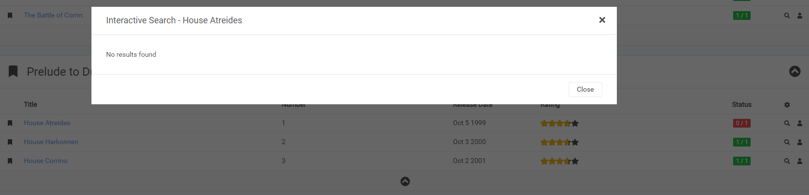Individual Interactive Searches Not Showing Results Logs Show Results · Issue 409 · Readarr