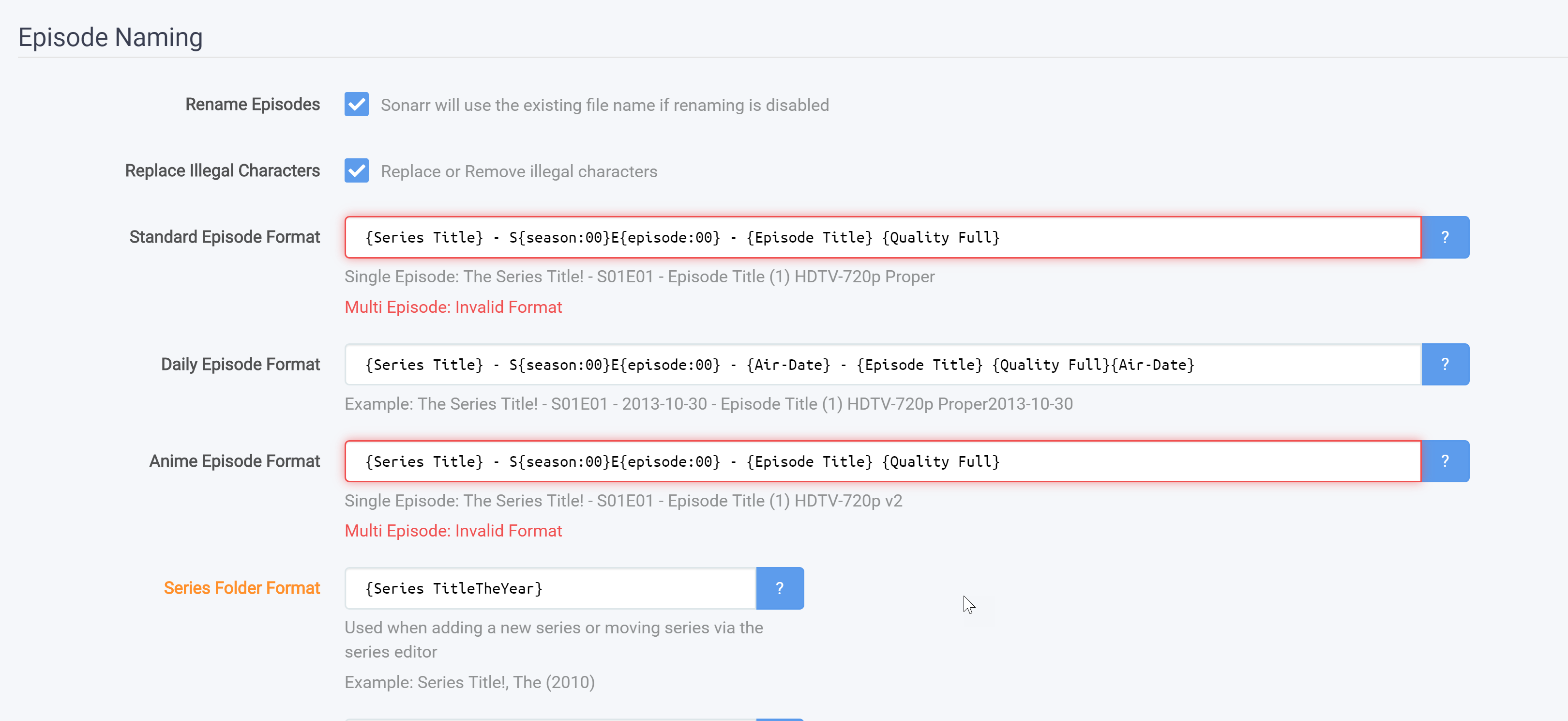 Episode naming not working · Issue #3481 · Sonarr/Sonarr · GitHub