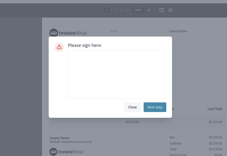 e-signature Instructions · Issue #7098 · invoiceninja/invoiceninja · GitHub