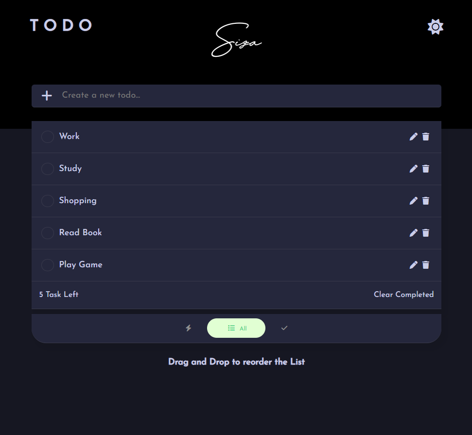GitHub - Zarshenas/Todo-List: A todo app using vanilla js and sass