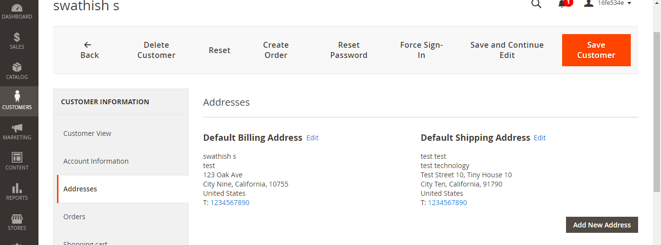 Issue when setting both Default Billing and Default Shipping addresses · Issue #28815 · magento ...