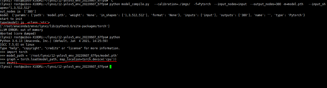 yolov5 模型转换 LLVM ERROR: out of memory · Issue #25 · LynxiTechnology/Lynxi-model-zoo · GitHub