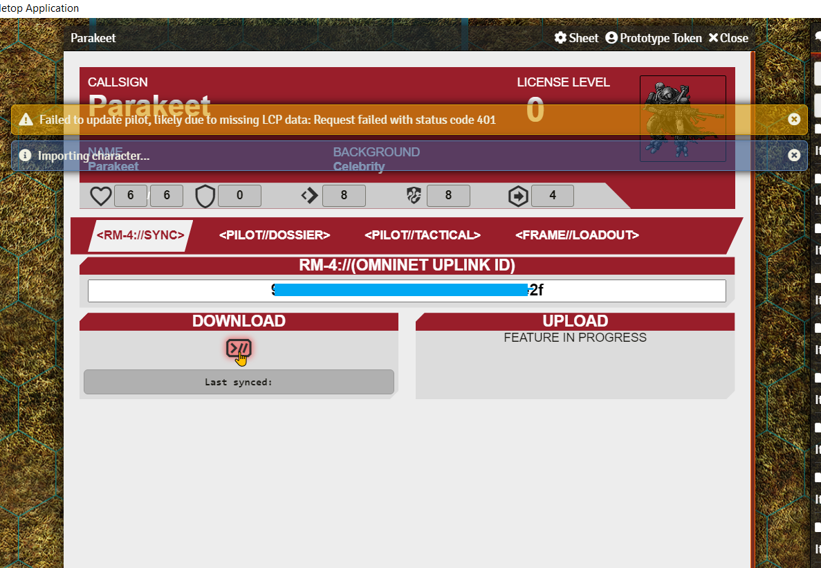 [BUG] Comp/Con Import failure on pilot sheet · Issue #113 · Eranziel/foundryvtt-lancer · GitHub