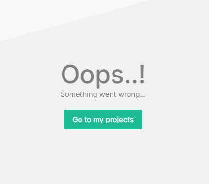 Can't open any projects, "Oops, Something went wrong (js error: Cannot read properties of ...