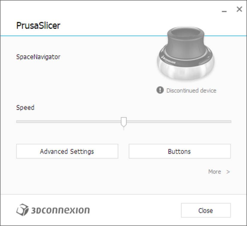 3Dconnextion does not work, driver issues · Issue #7277 · prusa3d/PrusaSlicer · GitHub