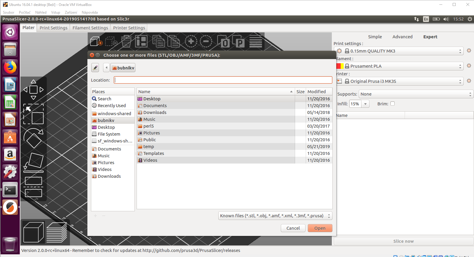 SOLVED - no access to linux file system except for /usr · Issue #2369 · prusa3d/PrusaSlicer · GitHub