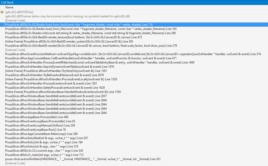 Unhandled Win32 Exception Error (crash in Intel graphics driver ...