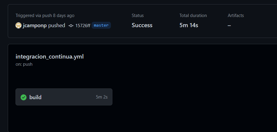 Informe Git e Integración Continua Señor Azul (Ángel Solís Trejo) - UniExtremadura/proyecto-gps ...