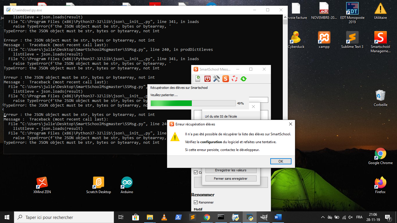 Clé d'accès à l'API · Issue #1 · jn-gautier/SmartSchoolMsg · GitHub