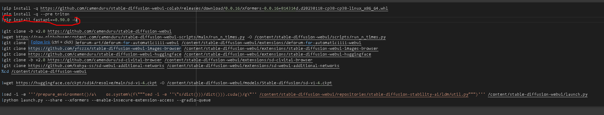 Not launching · Issue #86 · camenduru/stable-diffusion-webui-colab · GitHub