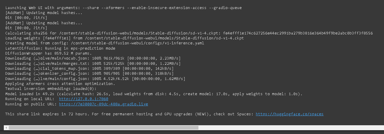 Not launching · Issue #86 · camenduru/stable-diffusion-webui-colab · GitHub