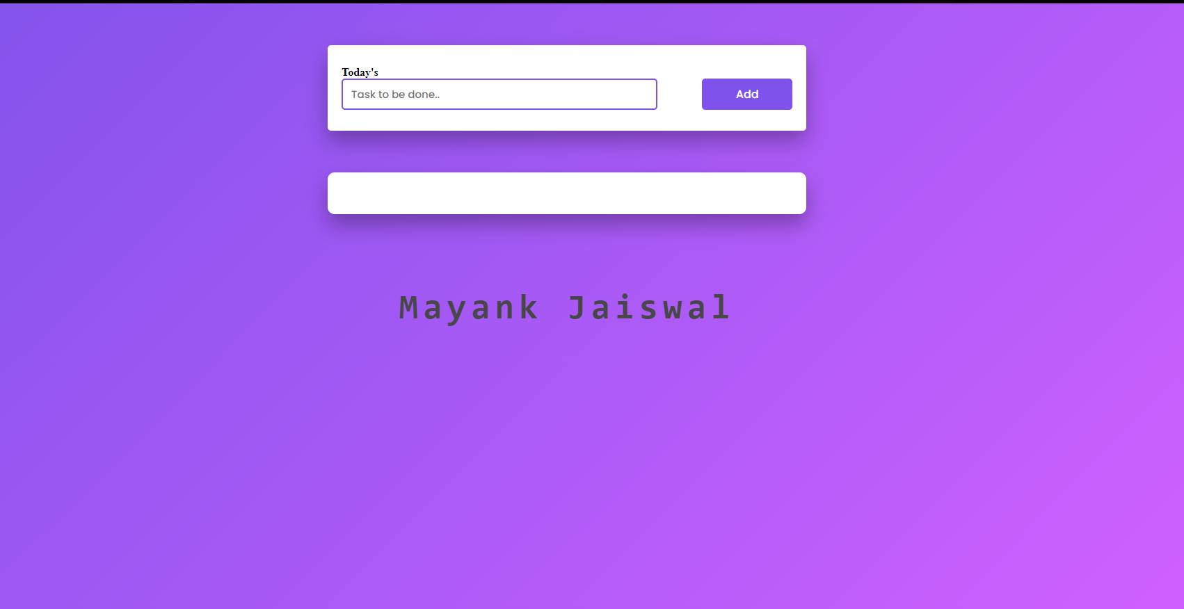 GitHub - mayankjaiswal1709/ToDoList