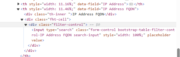 Column filter seperated by space with similar name · Issue #6985 · wenzhixin/bootstrap-table ...